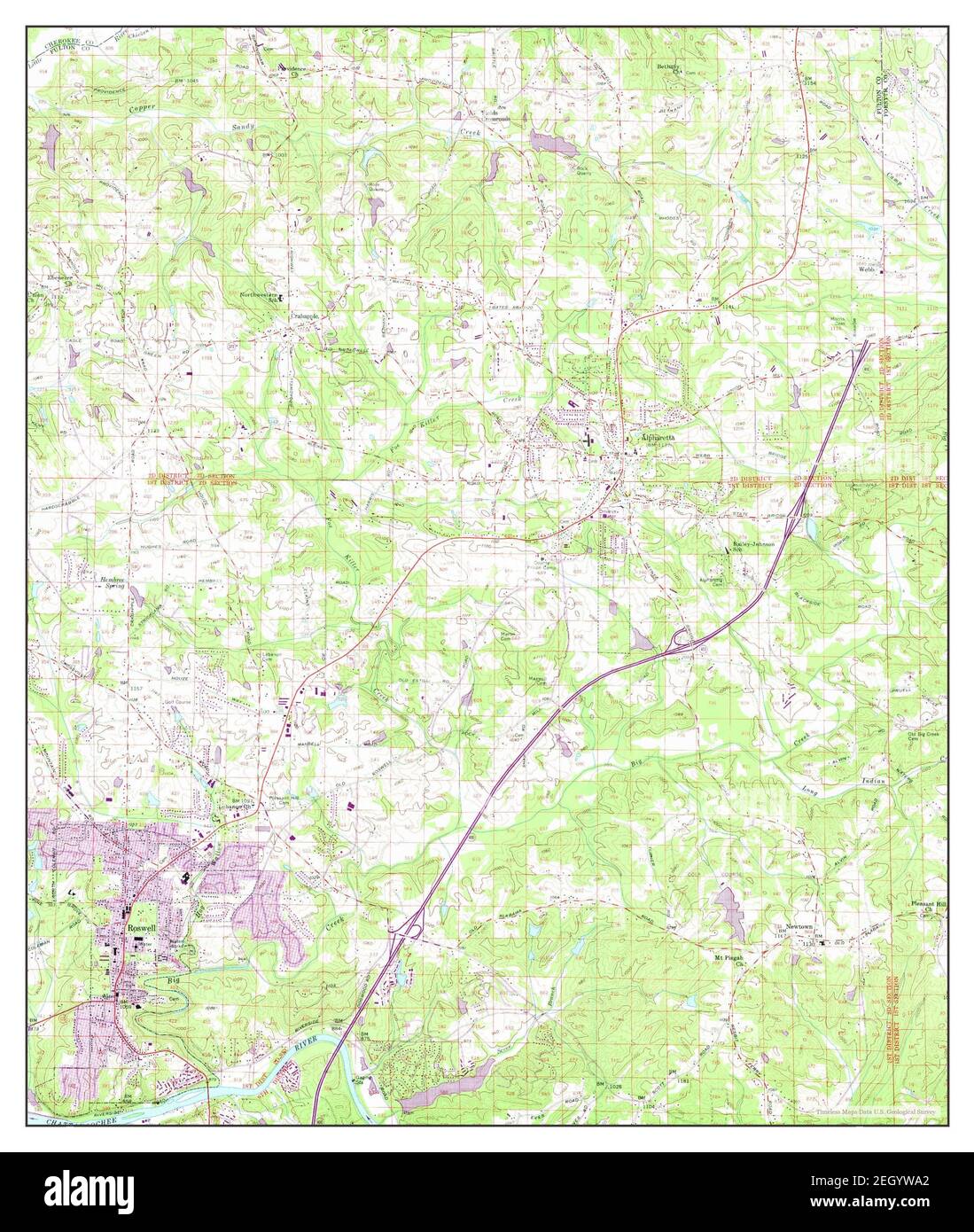 Roswell map hi-res stock photography and images - Alamy