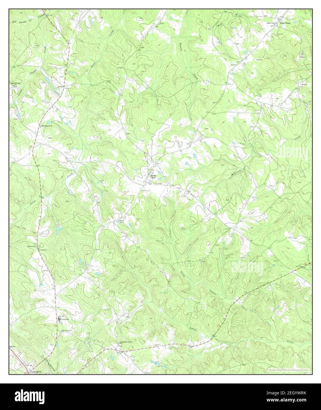 Sandy Cross, Georgia, map 1971, 1:24000, United States of America by ...