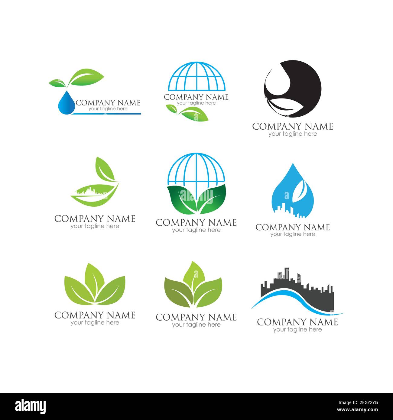 go green logo symbol vector illustration design template Stock Vector ...