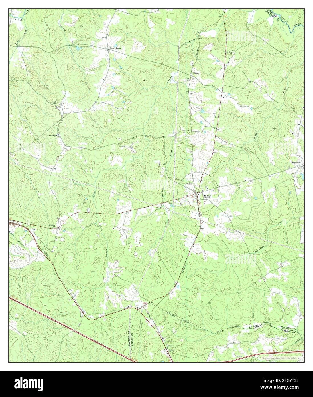 Sharon, Georgia, map 1972, 1:24000, United States of America by ...