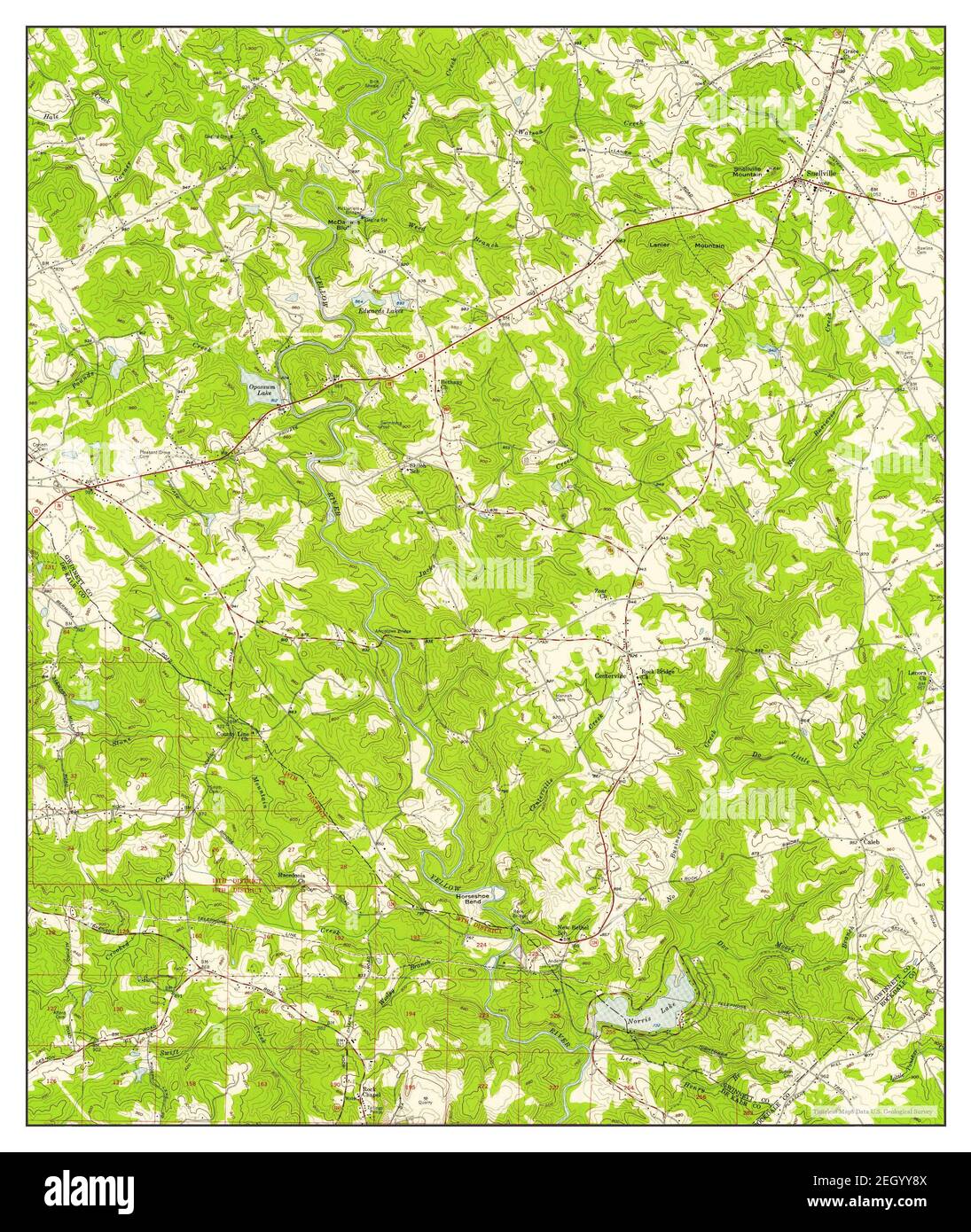 Snellville, Georgia, map 1956, 1:24000, United States of America by ...