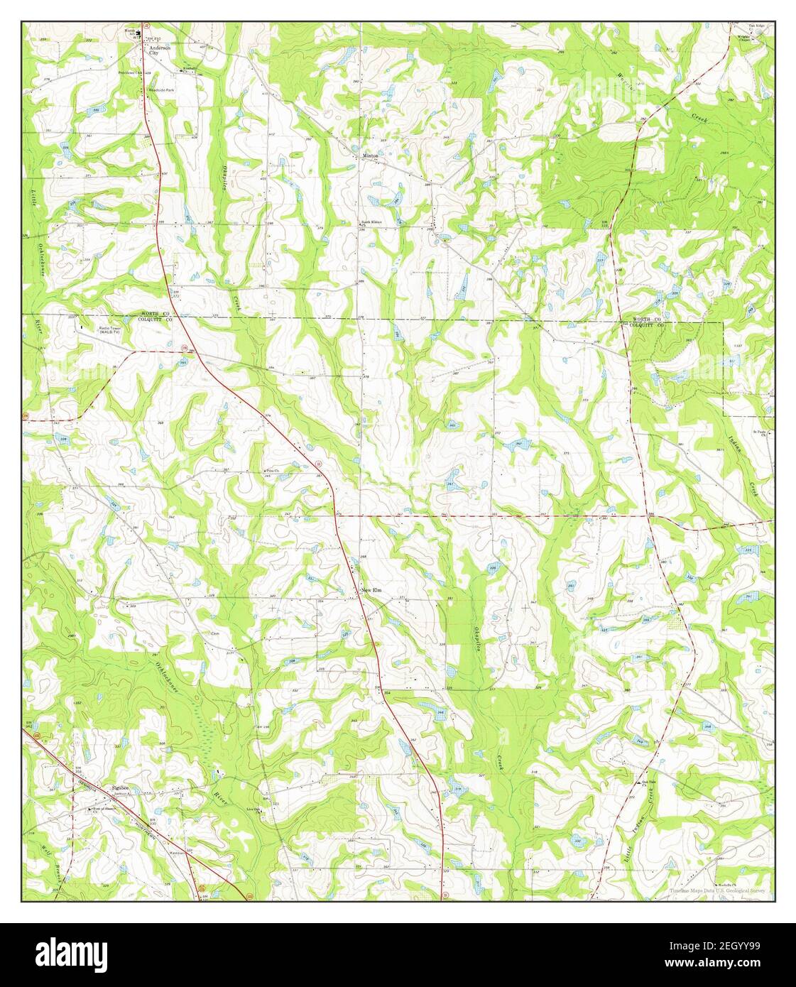 Sigsbee, Georgia, map 1974, 1:24000, United States of America by ...