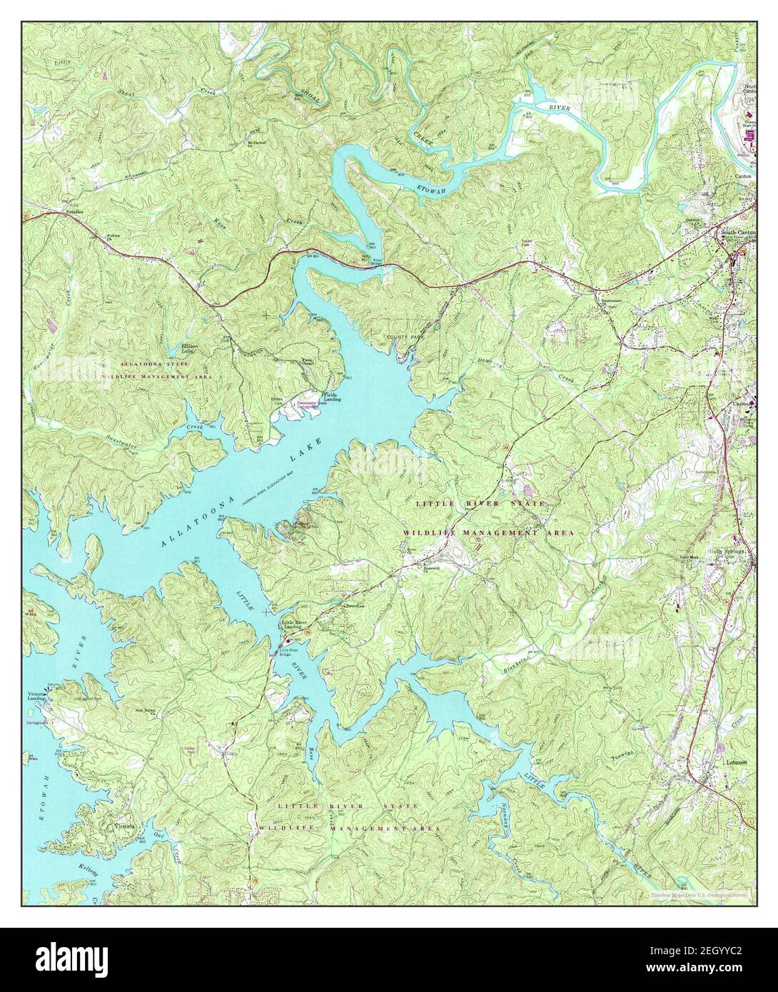 Canton georgia map hi-res stock photography and images - Alamy