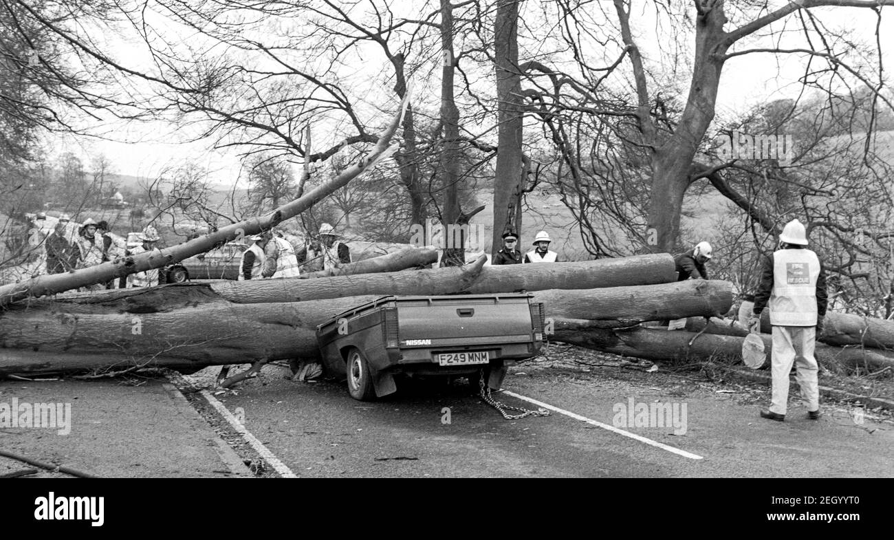 The Great Storm Of 25th January 1990 Stock Photo - Alamy
