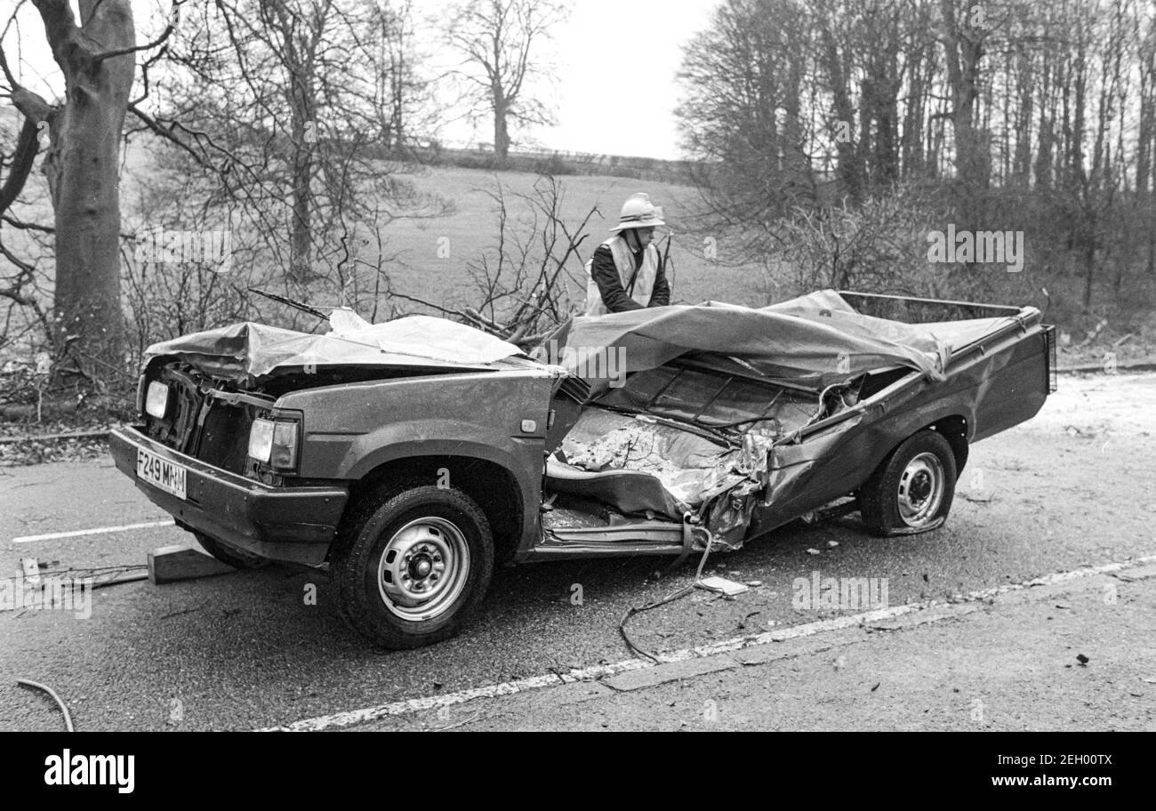 The Great Storm Of 25th January 1990 Stock Photo - Alamy