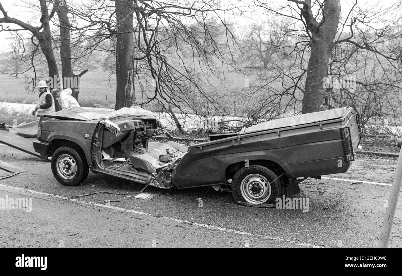 The Great Storm Of 25th January 1990 Stock Photo - Alamy