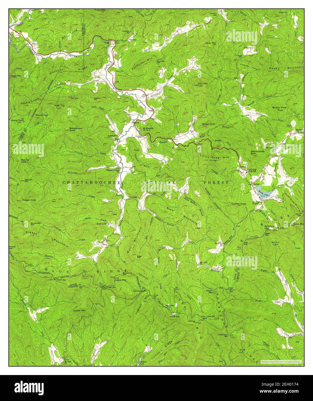 Suches, Georgia, map 1950, 1:24000, United States of America by ...