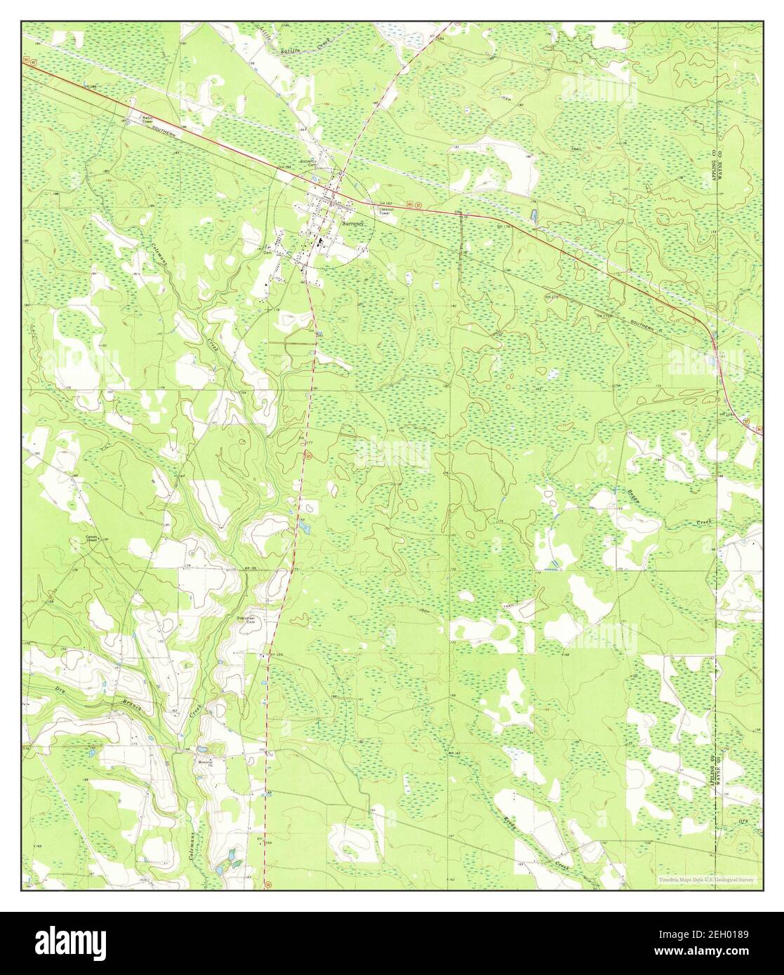 Surrency, Georgia, map 1971, 1:24000, United States of America by ...