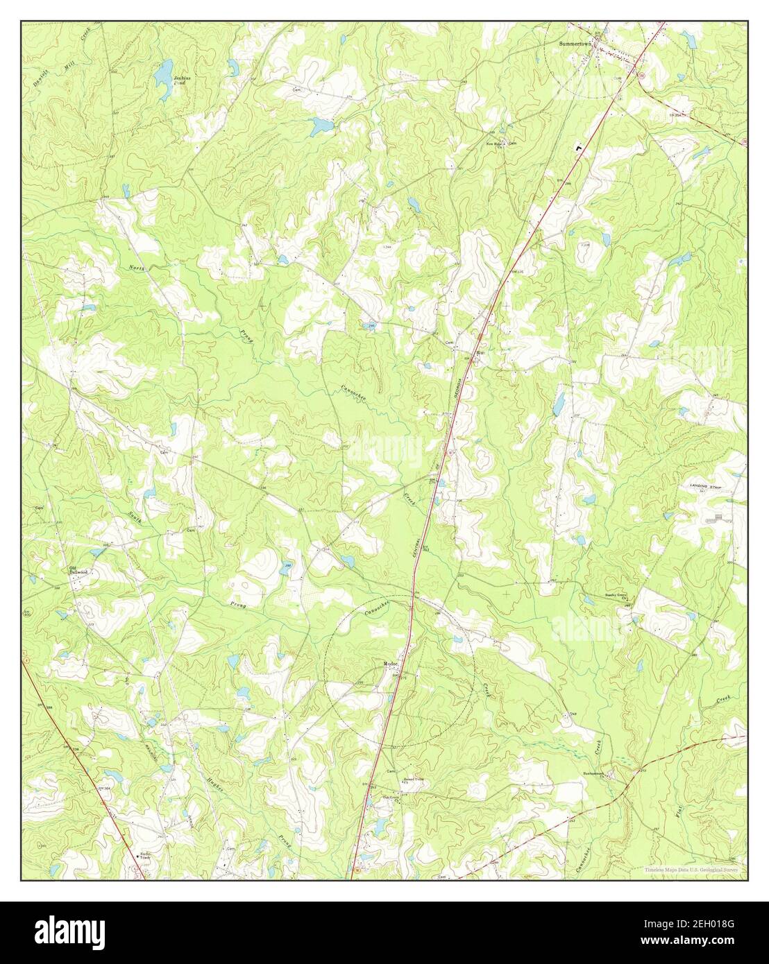 Summertown, Georgia, map 1971, 1:24000, United States of America by ...