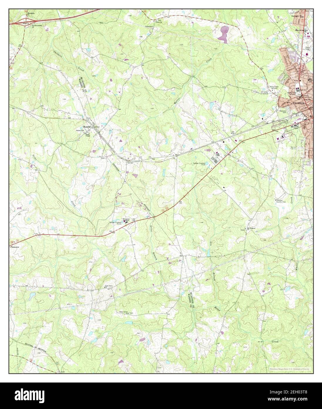 Map of thomson hi-res stock photography and images - Alamy