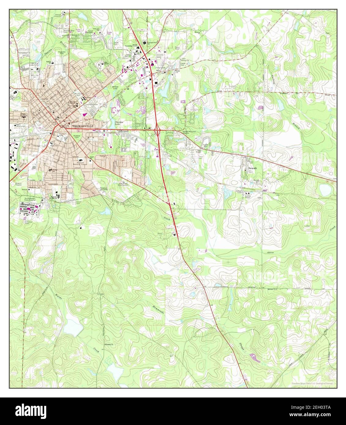 Thomasville, Georgia, map 1975, 1:24000, United States of America by ...