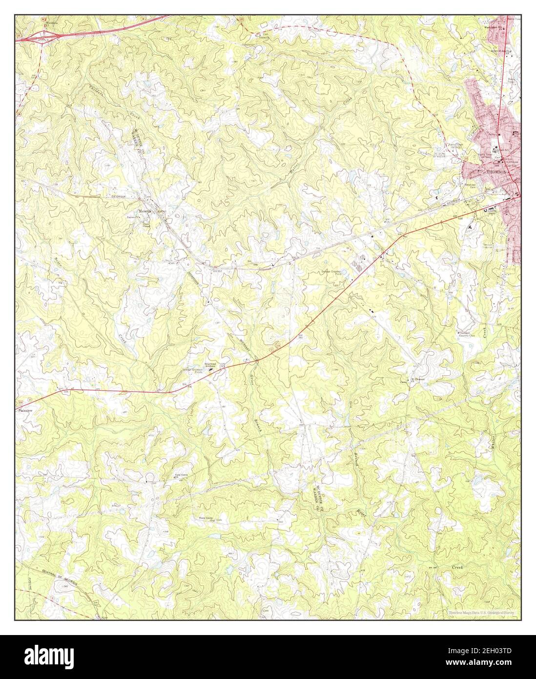 Map of thomson hi-res stock photography and images - Alamy