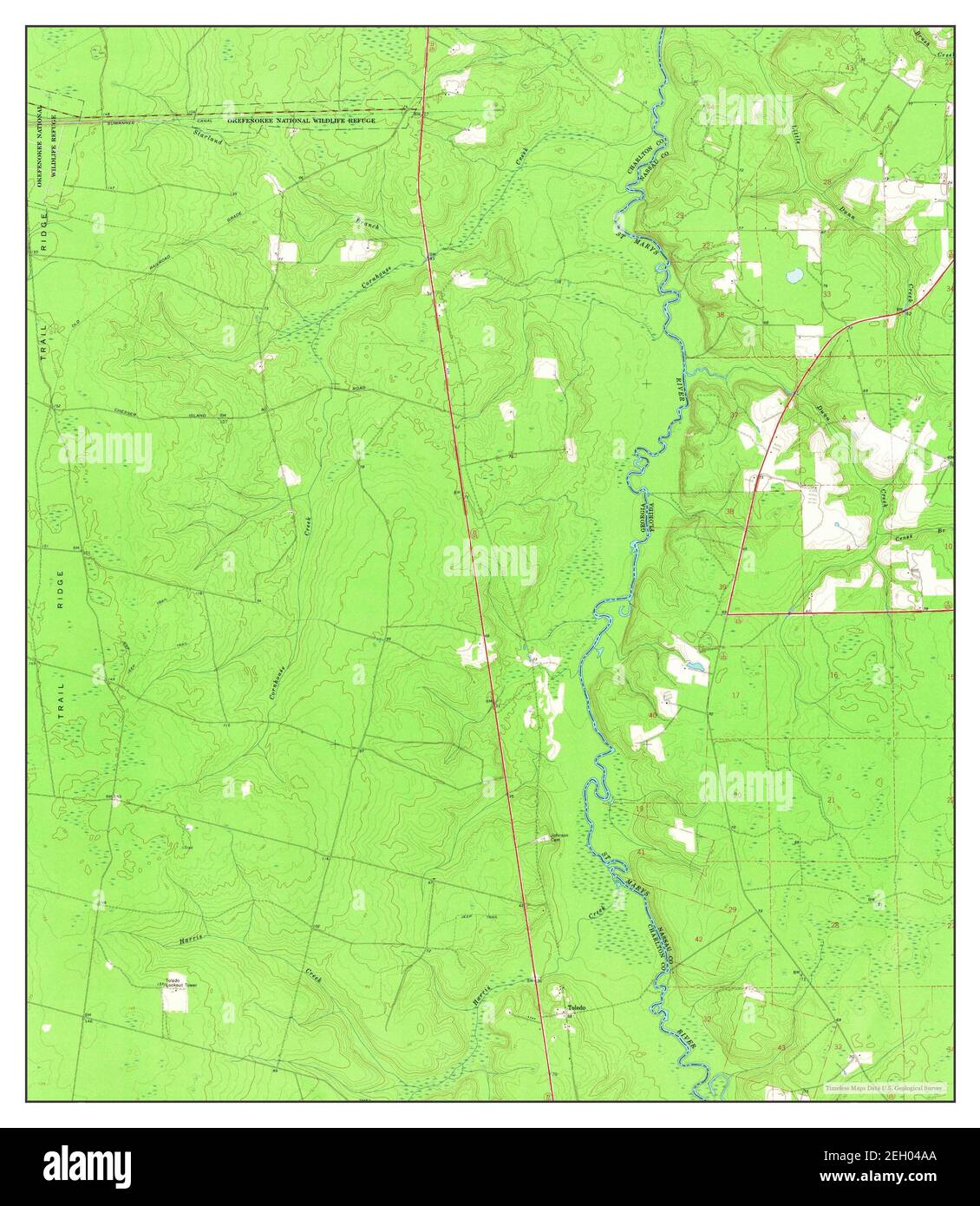 Toledo, Georgia, map 1966, 1:24000, United States of America by ...