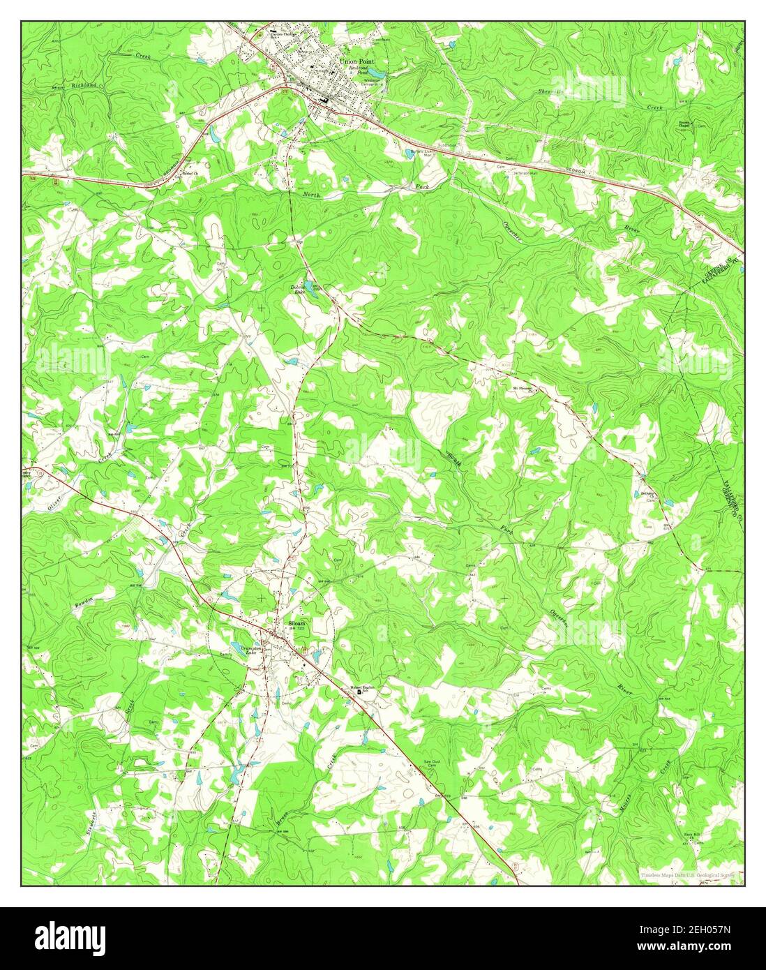 Union Point, Georgia, map 1965, 1:24000, United States of America by ...