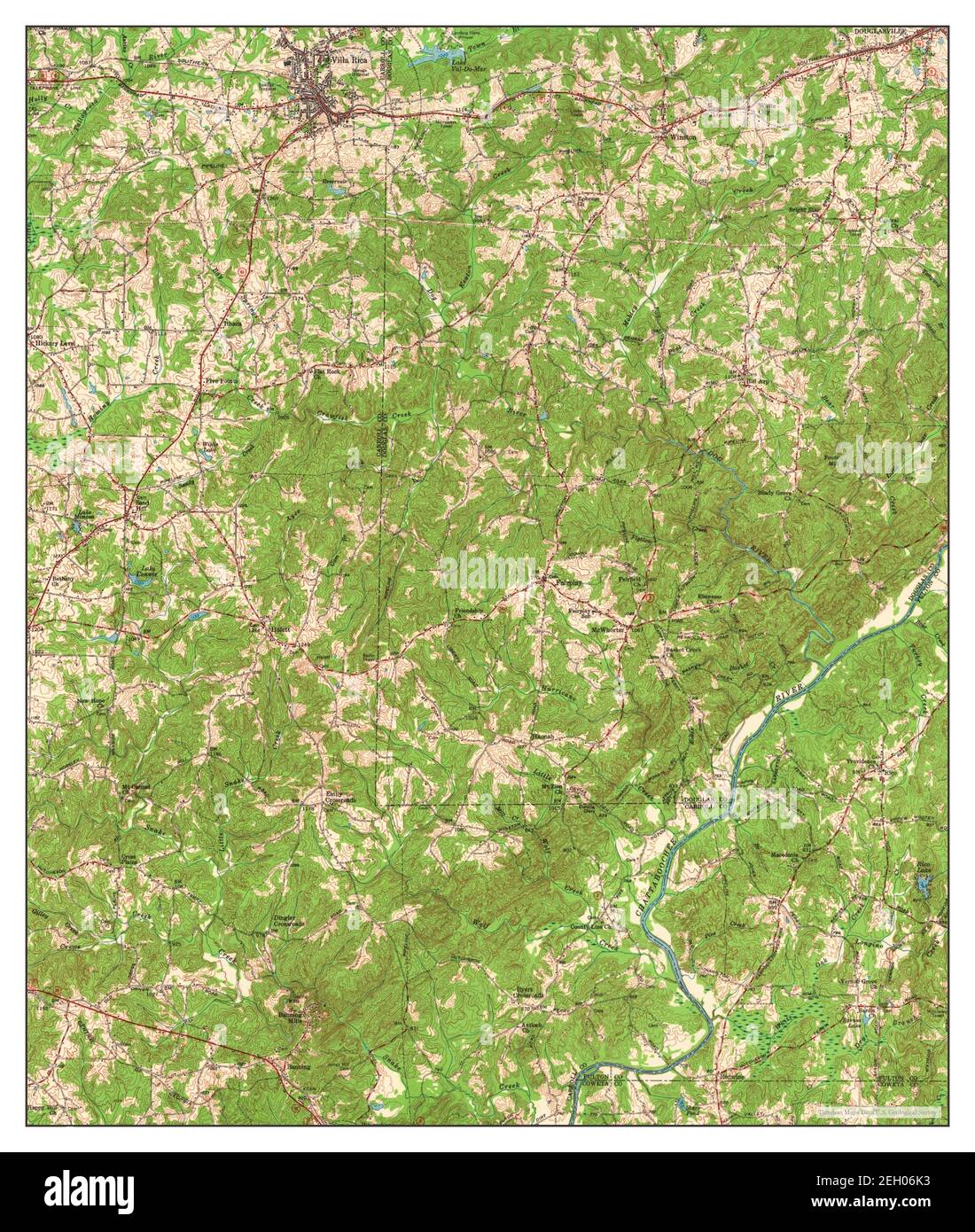 Villa rica map Cut Out Stock Images & Pictures - Alamy