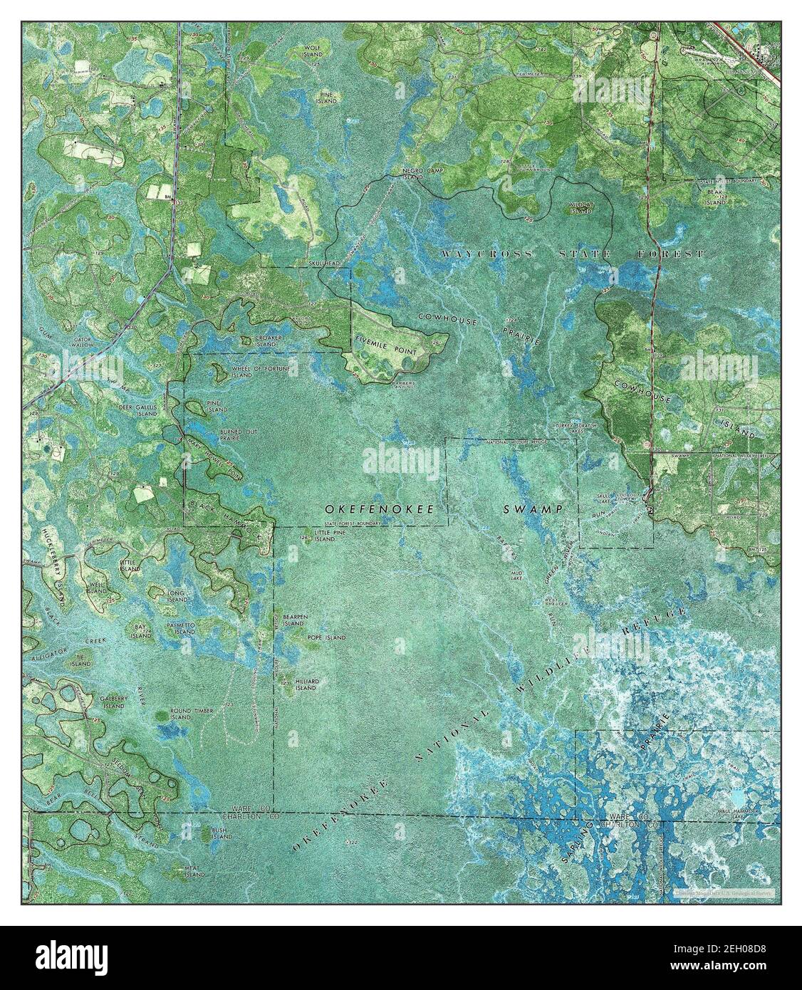 Waycross georgia map hi-res stock photography and images - Alamy