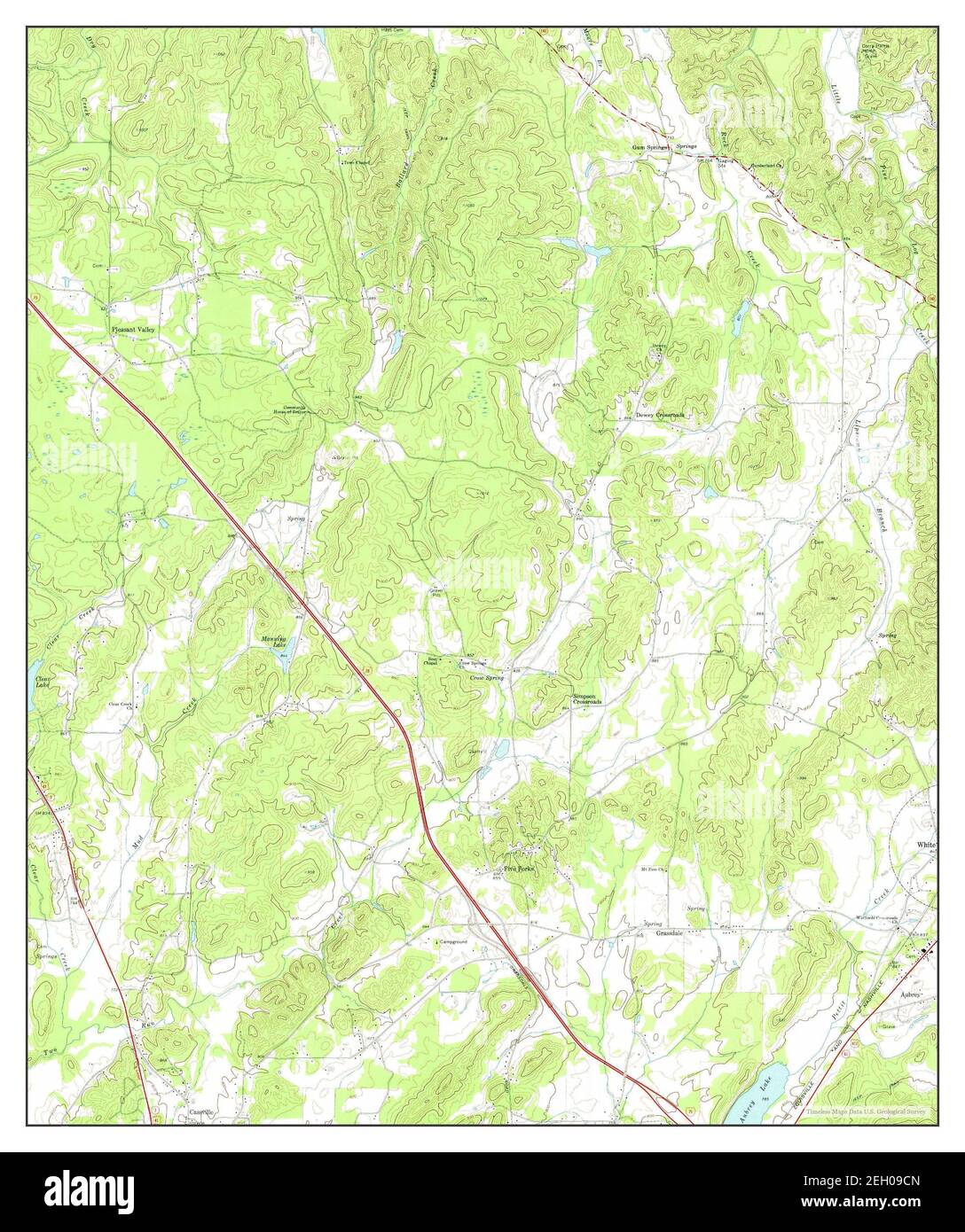White West, Georgia, map 1972, 1:24000, United States of America by ...