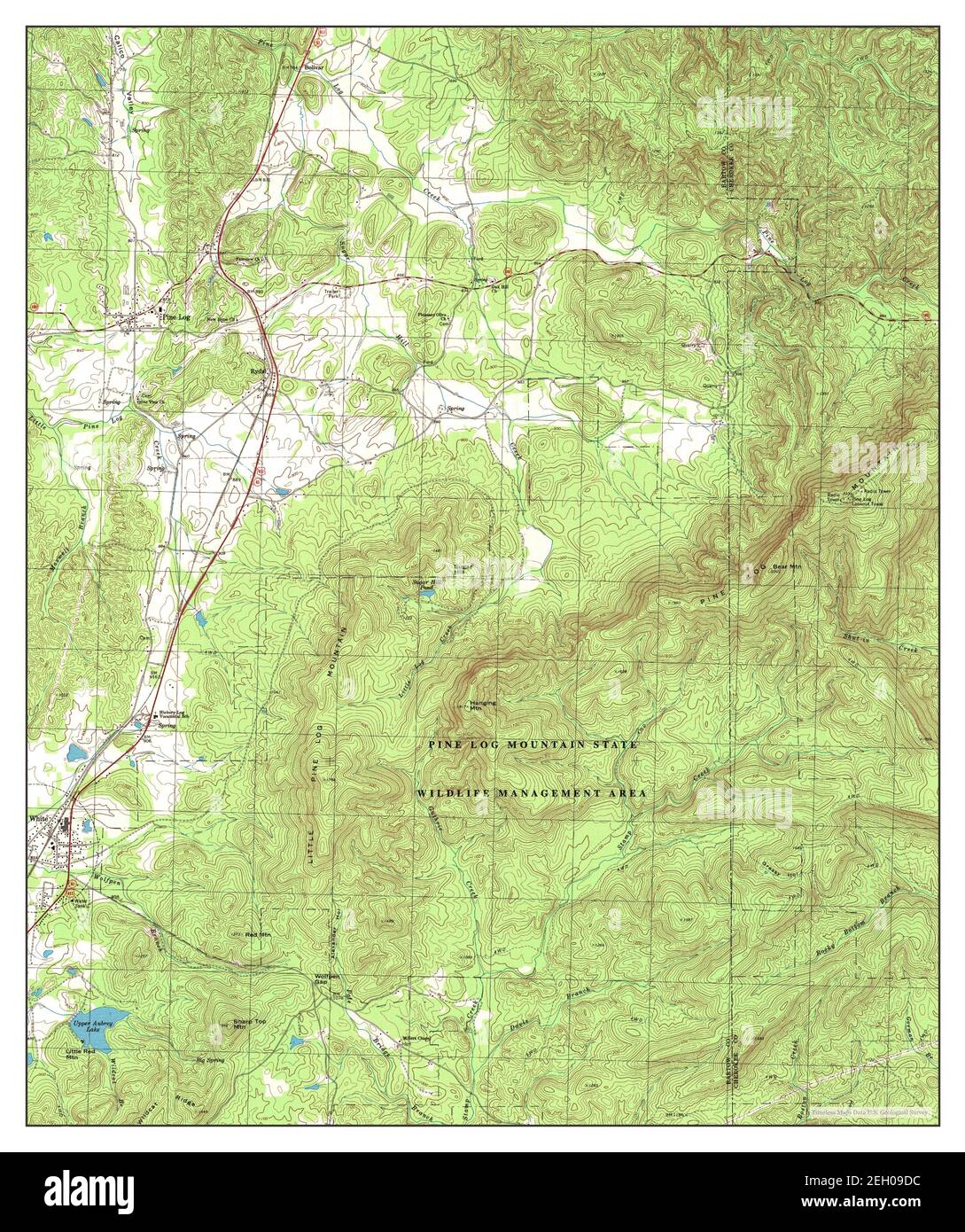 White East, Georgia, map 1997, 1:24000, United States of America by ...