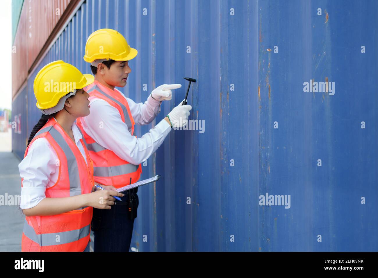 Cargo container inspection hi-res stock photography and images - Alamy
