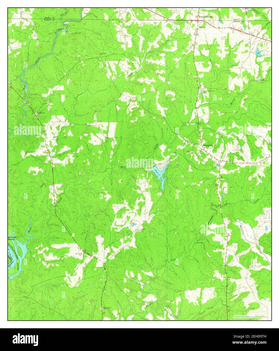 Whitesville, Georgia, map 1964, 1:24000, United States of America by ...