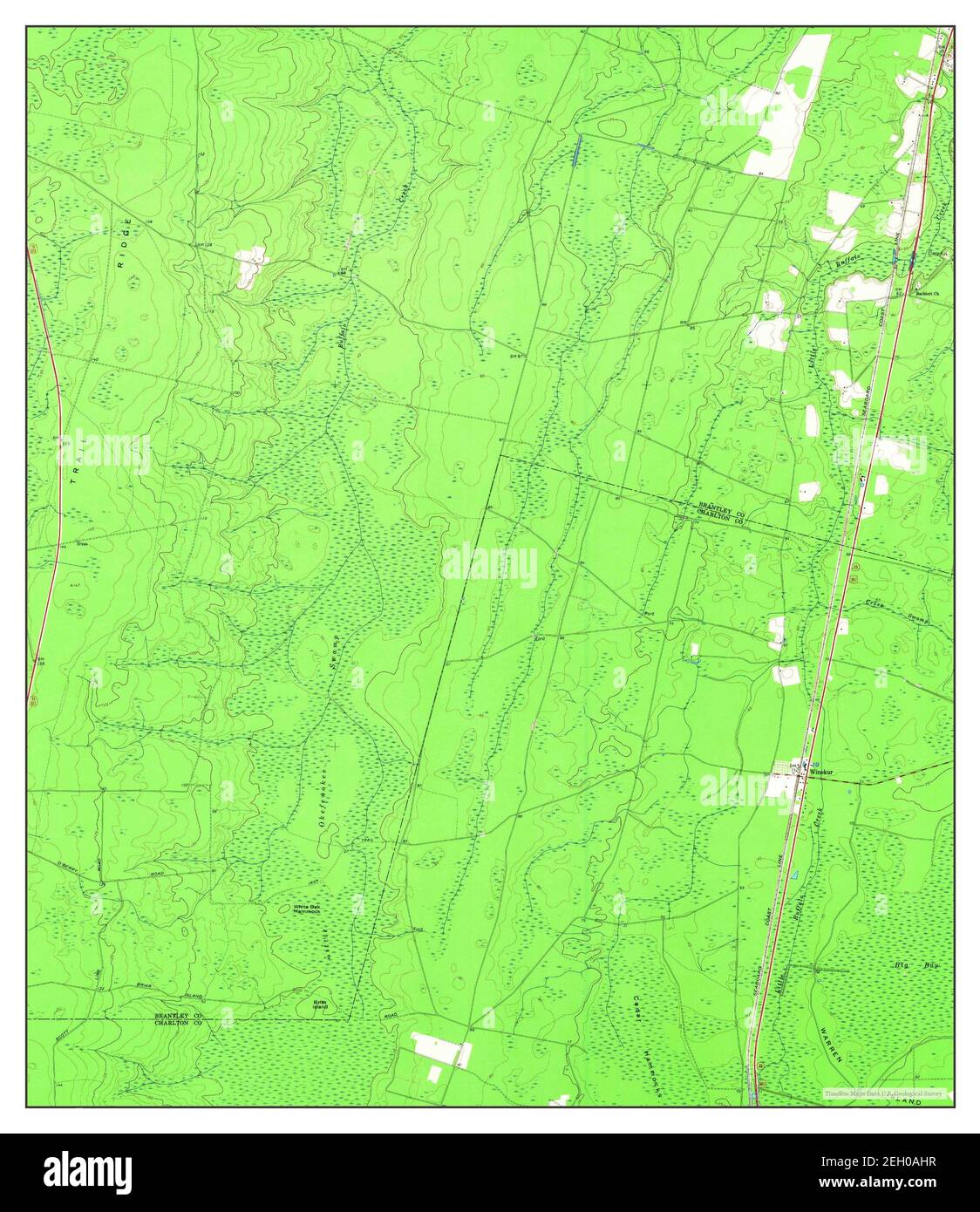 Winokur, Georgia, map 1966, 1:24000, United States of America by ...