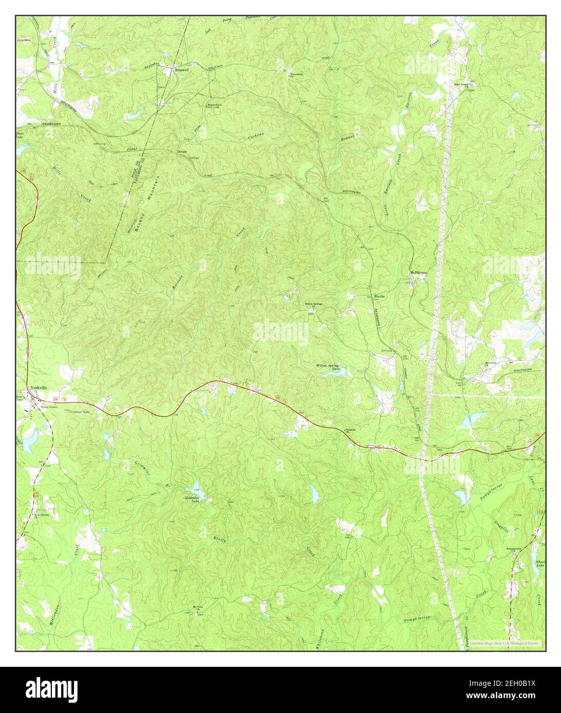Yorkville, Georgia, map 1973, 1:24000, United States of America by ...