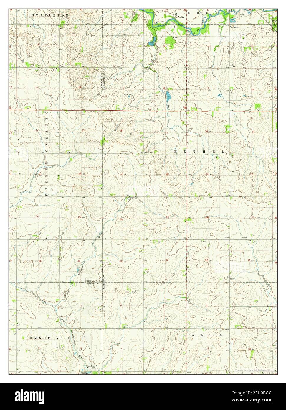 Alpha, Iowa, map 1971, 1:24000, United States of America by Timeless ...