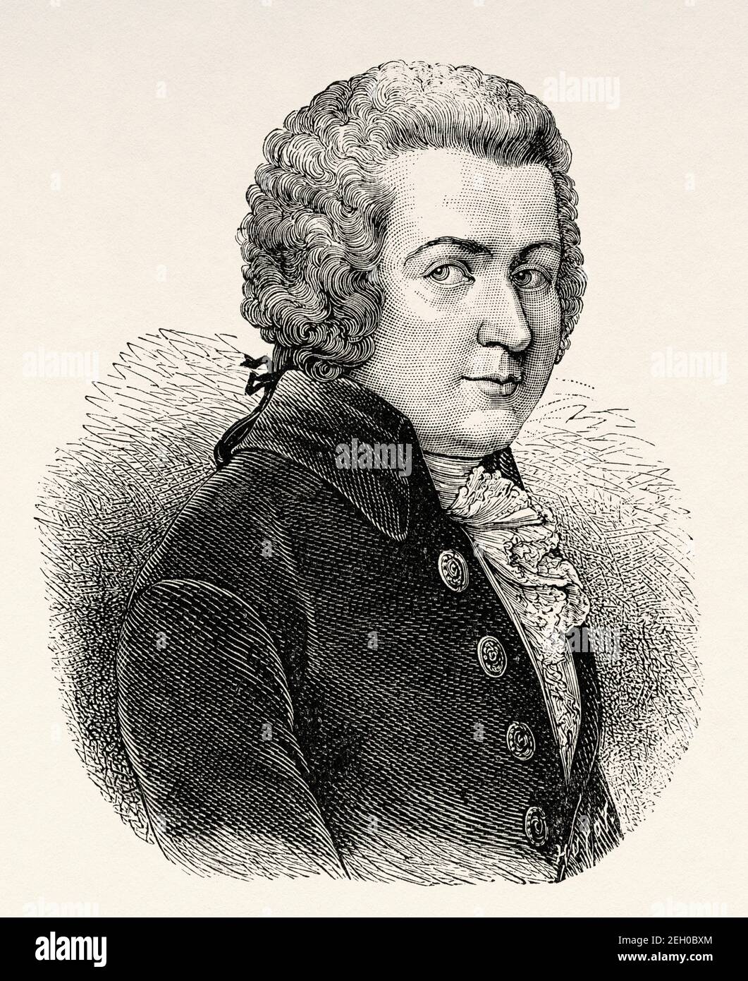 Portrait of Wolfgang Amadeus Mozart (1756-1791) Austrian composer and ...
