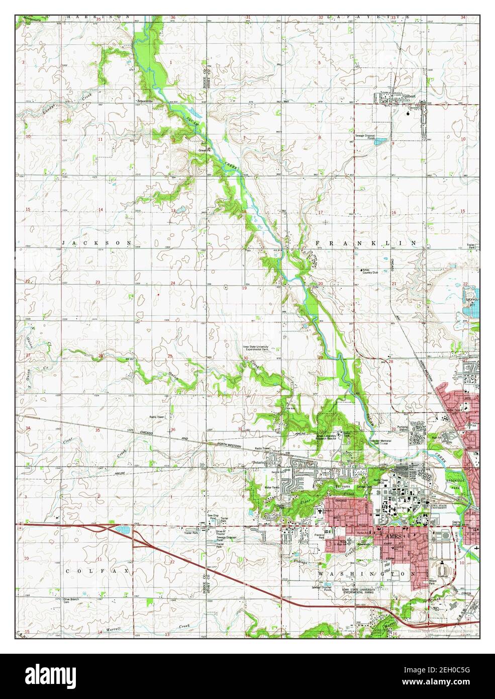 Ames iowa map hi-res stock photography and images - Alamy