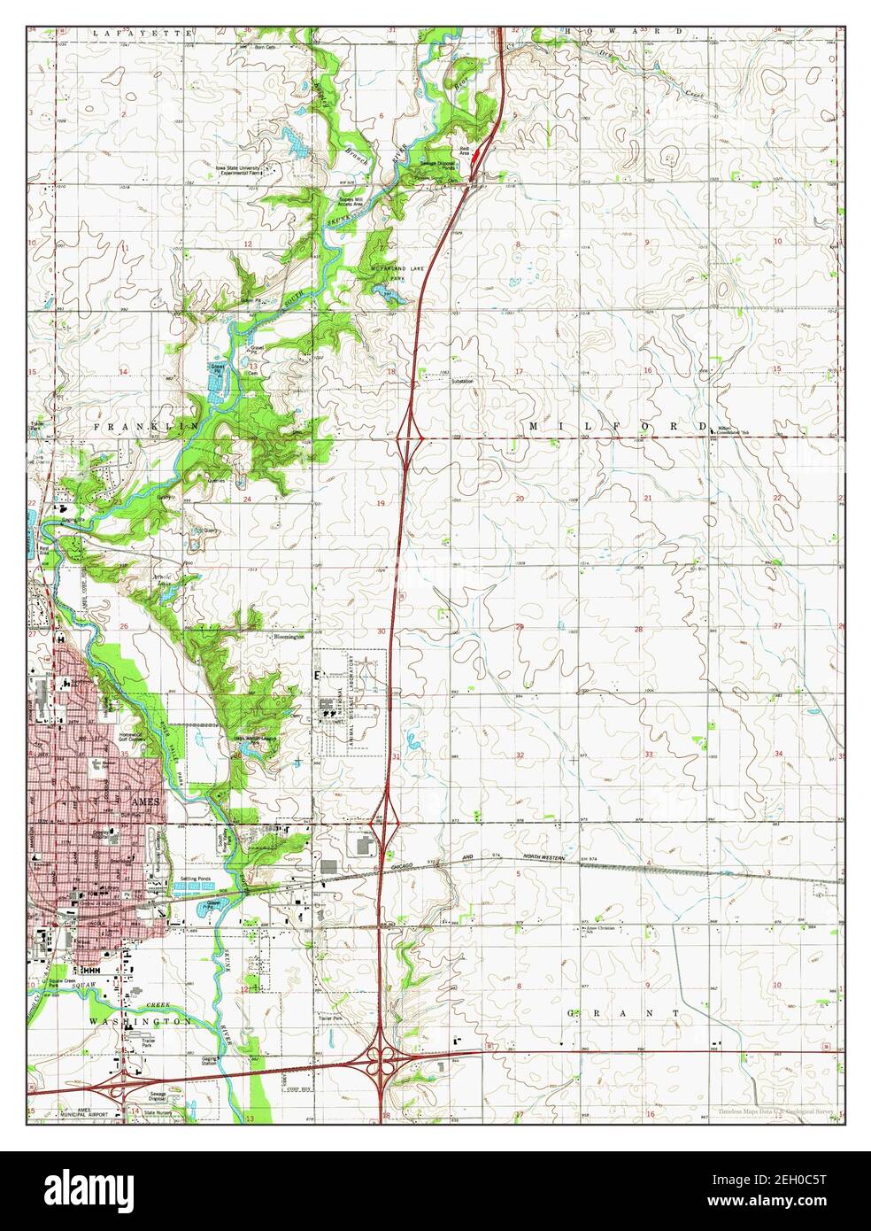 Ames iowa map hi-res stock photography and images - Alamy
