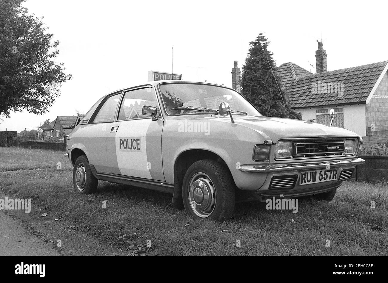 1978 Austin Allegro Panda Police car Stock Photo - Alamy