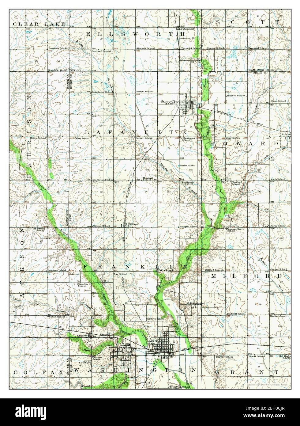 Ames iowa map hi-res stock photography and images - Alamy