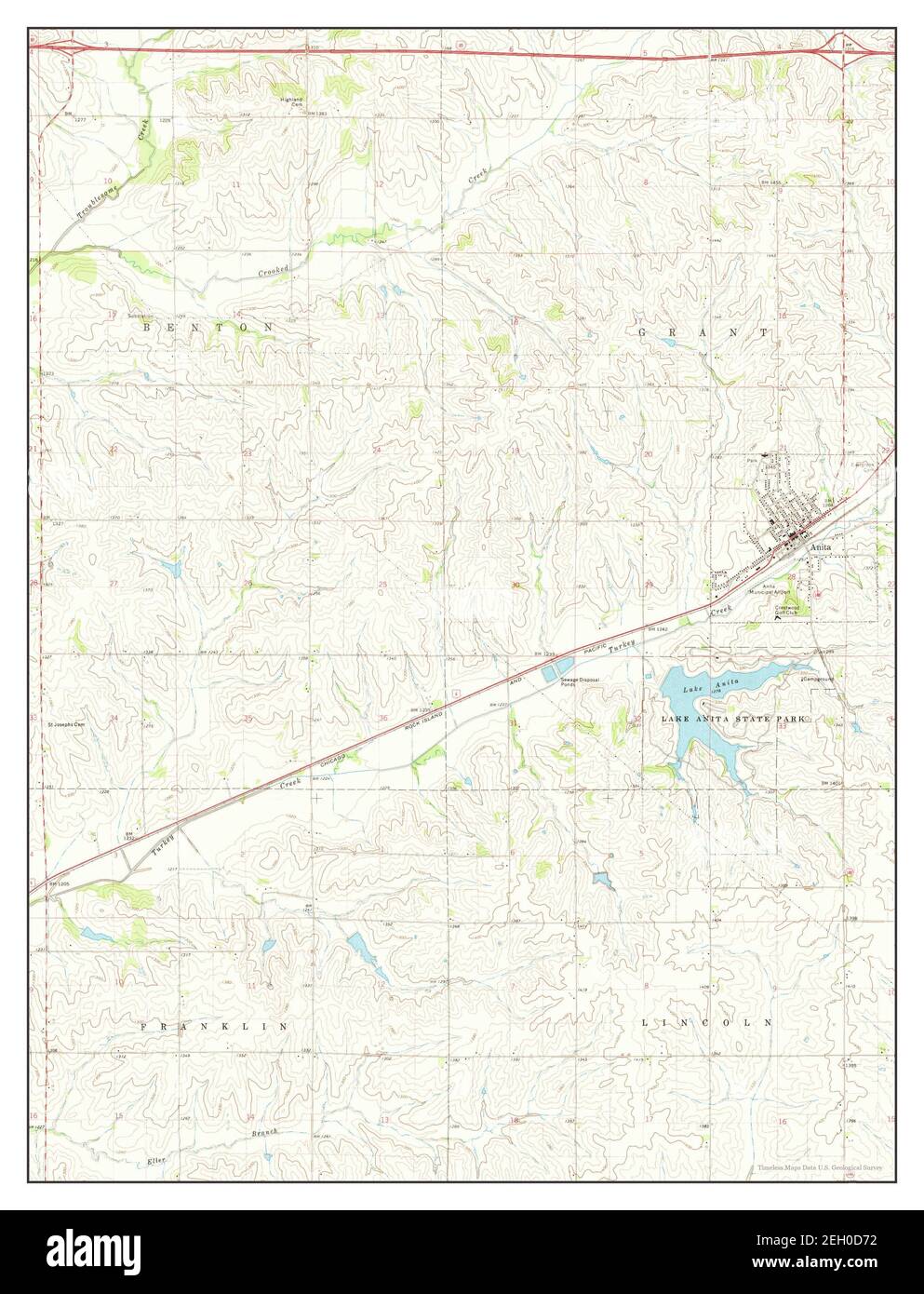 Anita iowa map Cut Out Stock Images & Pictures - Alamy