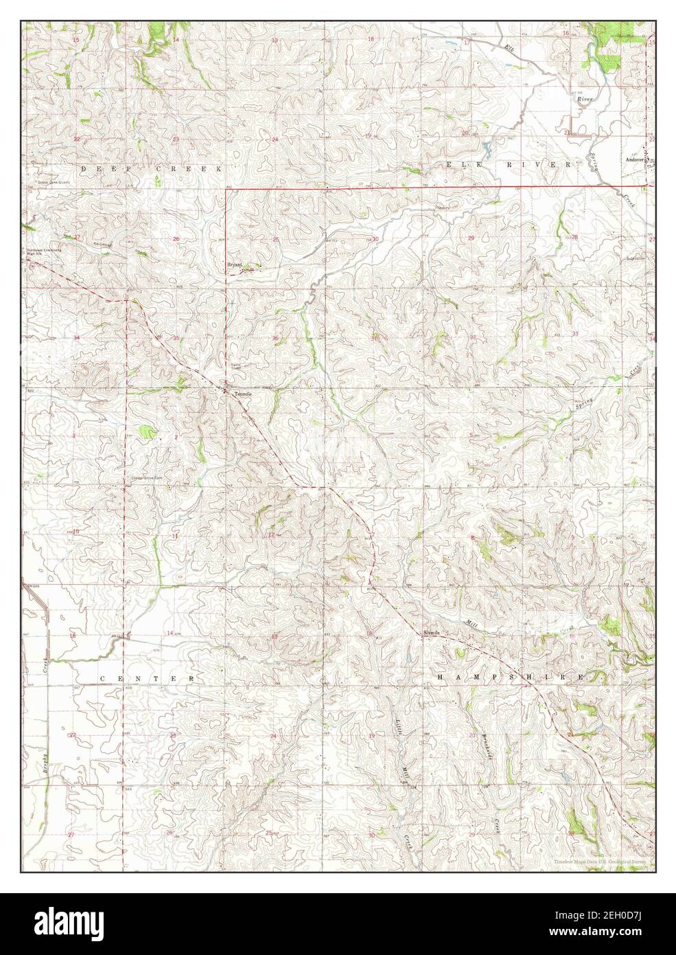 Andover, Iowa, map 1967, 1:24000, United States of America by Timeless ...