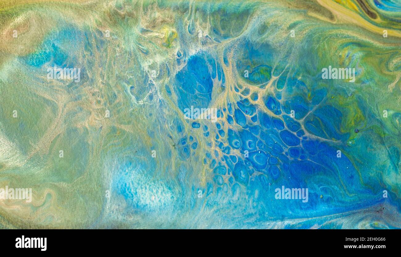 Abstract colorful background with paint splash textures and marble ...