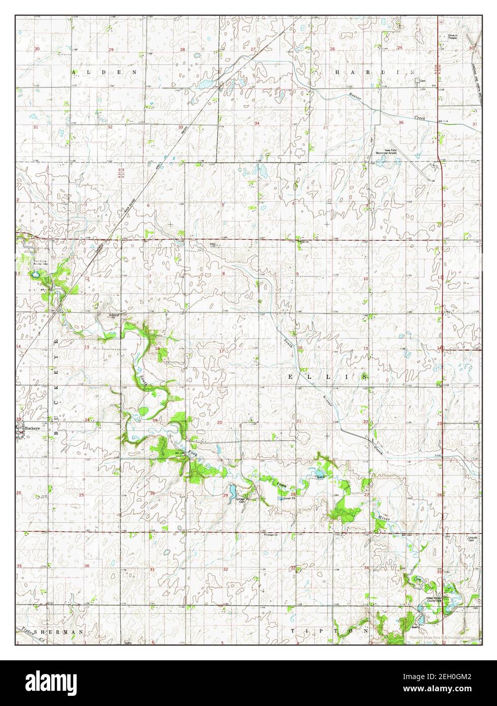 Buckeye East, Iowa, map 1979, 1:24000, United States of America by ...