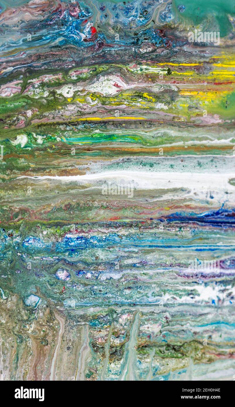 Abstract colorful background with paint splash textures and marble ...