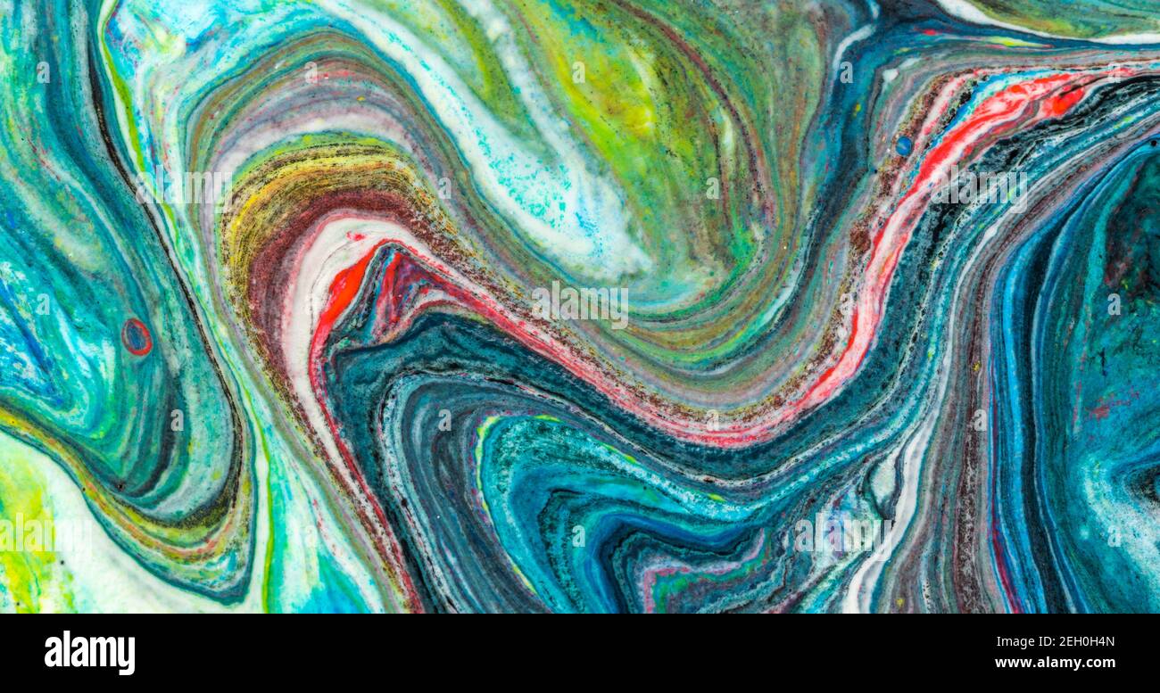 Abstract colorful background with paint splash textures and marble ...