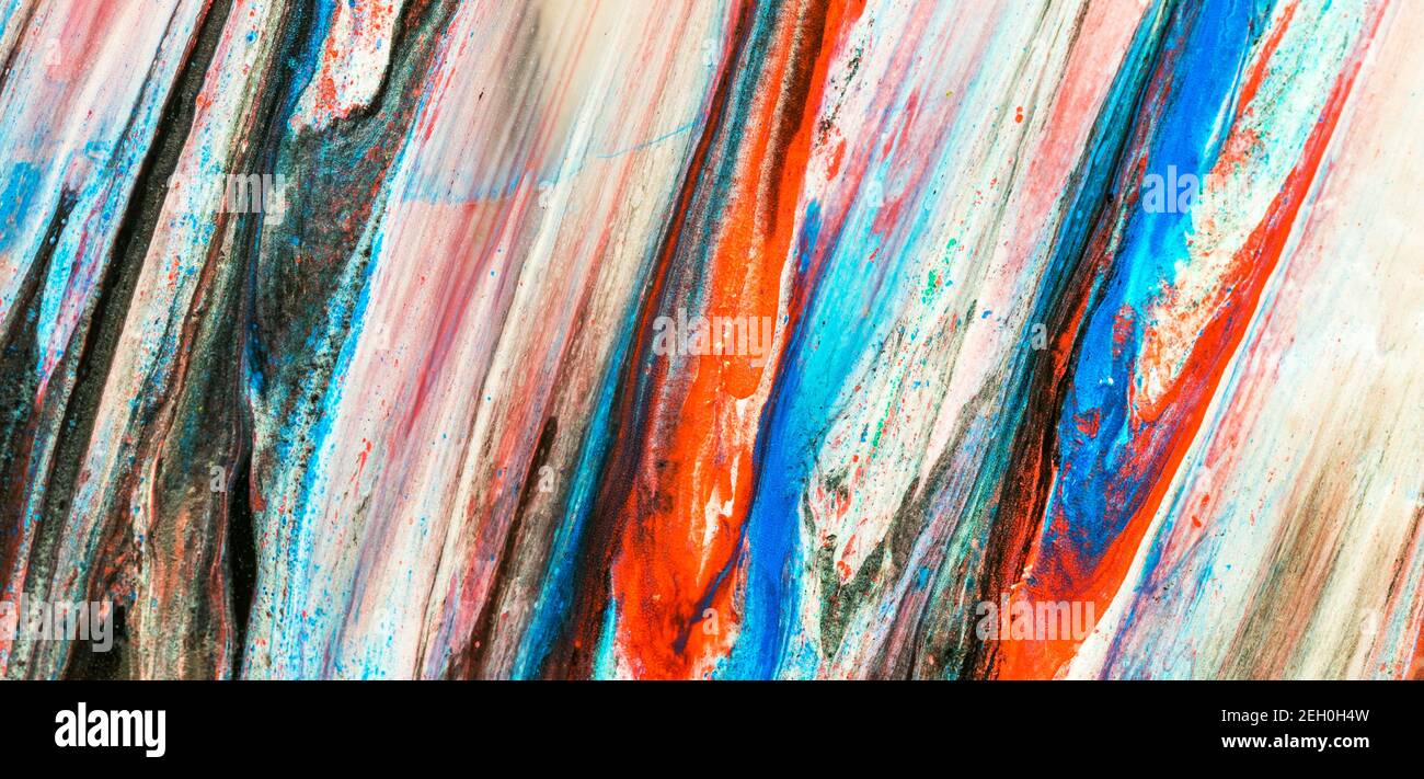 Abstract colorful background with paint splash textures and marble ...