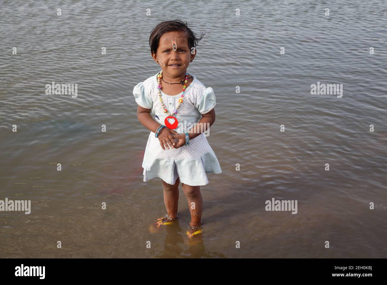 baby girl in water Stock Photo - Alamy