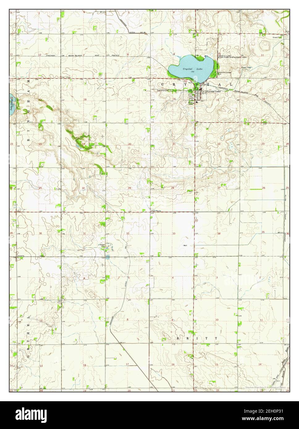 Map of lake crystal hi-res stock photography and images - Alamy