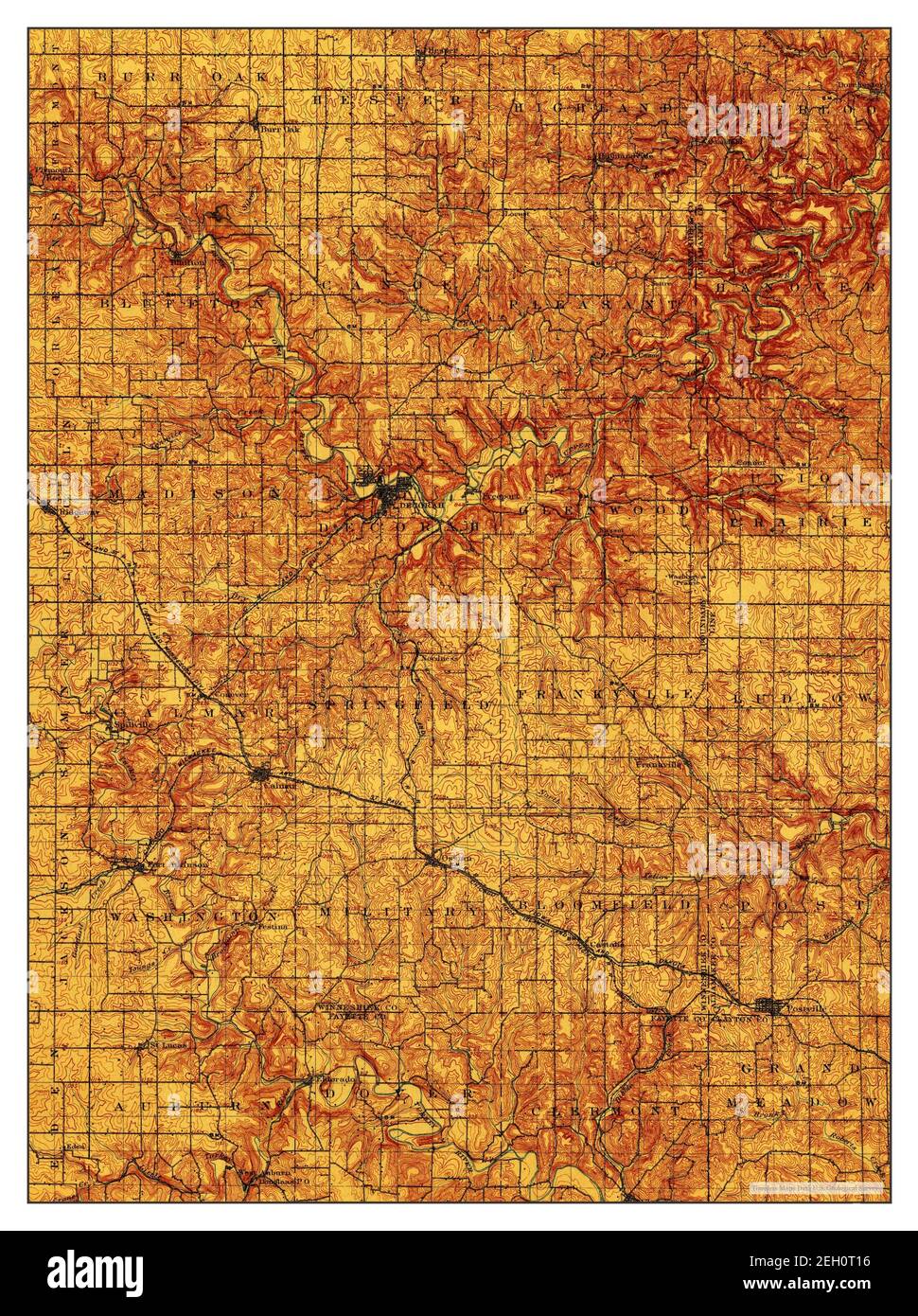 Map of decorah iowa hi-res stock photography and images - Alamy