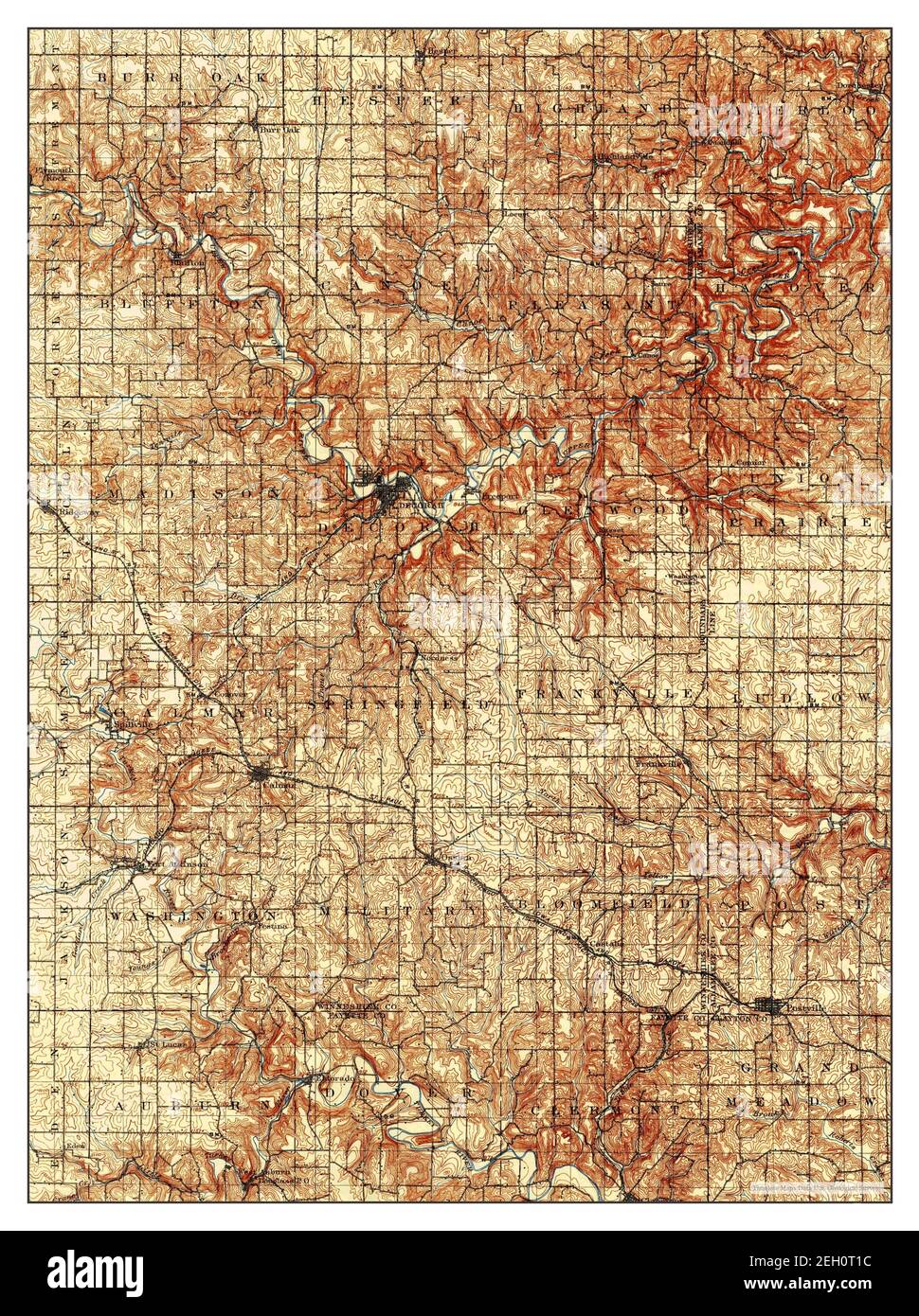 Map of decorah iowa Cut Out Stock Images & Pictures - Alamy