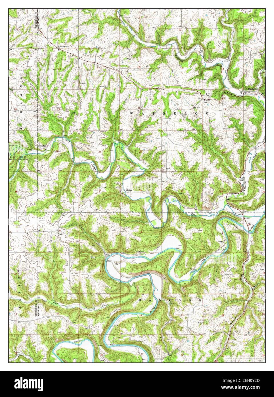Dorchester, Iowa, map 1971, 1:24000, United States of America by ...