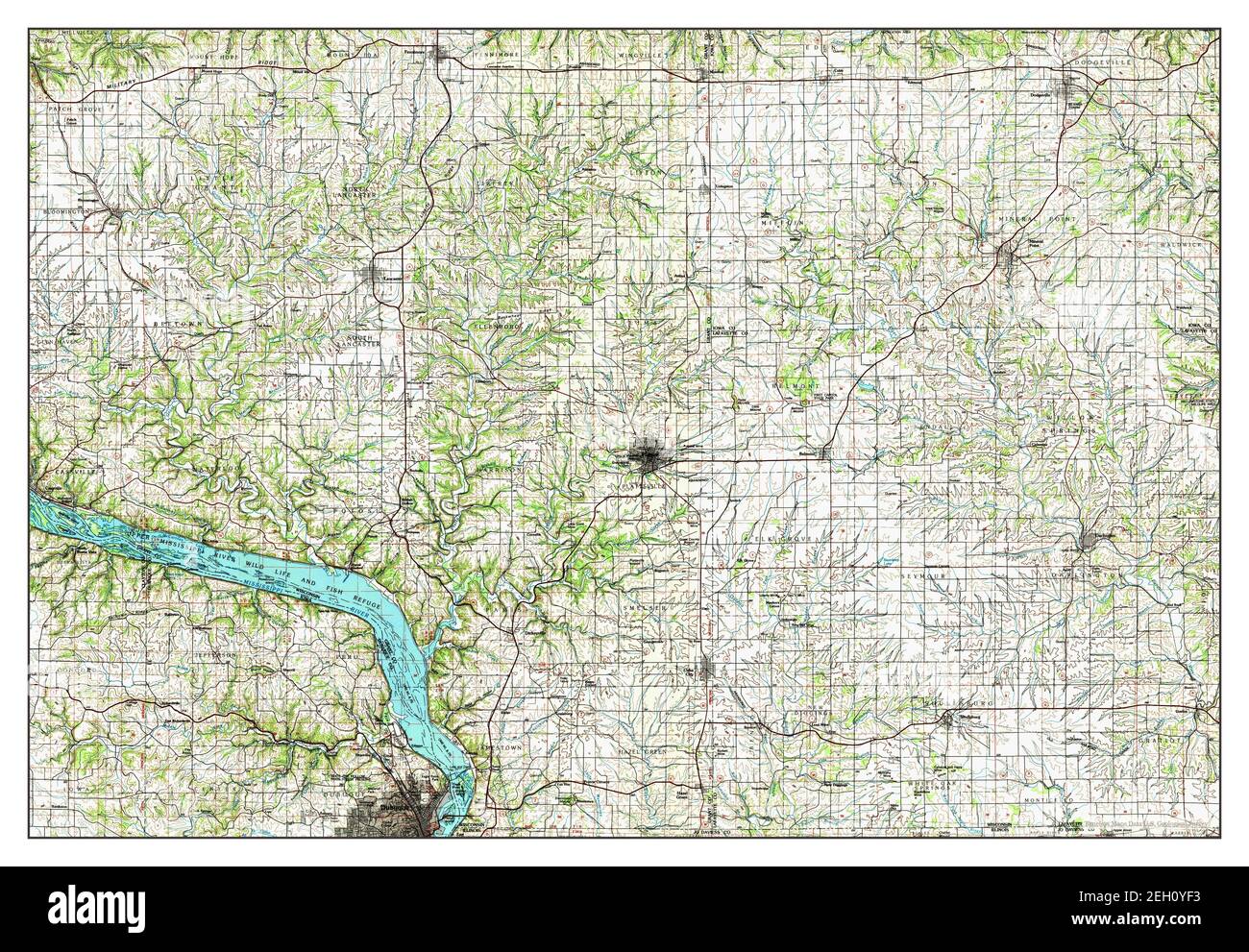 Old map of dubuque hi-res stock photography and images - Alamy
