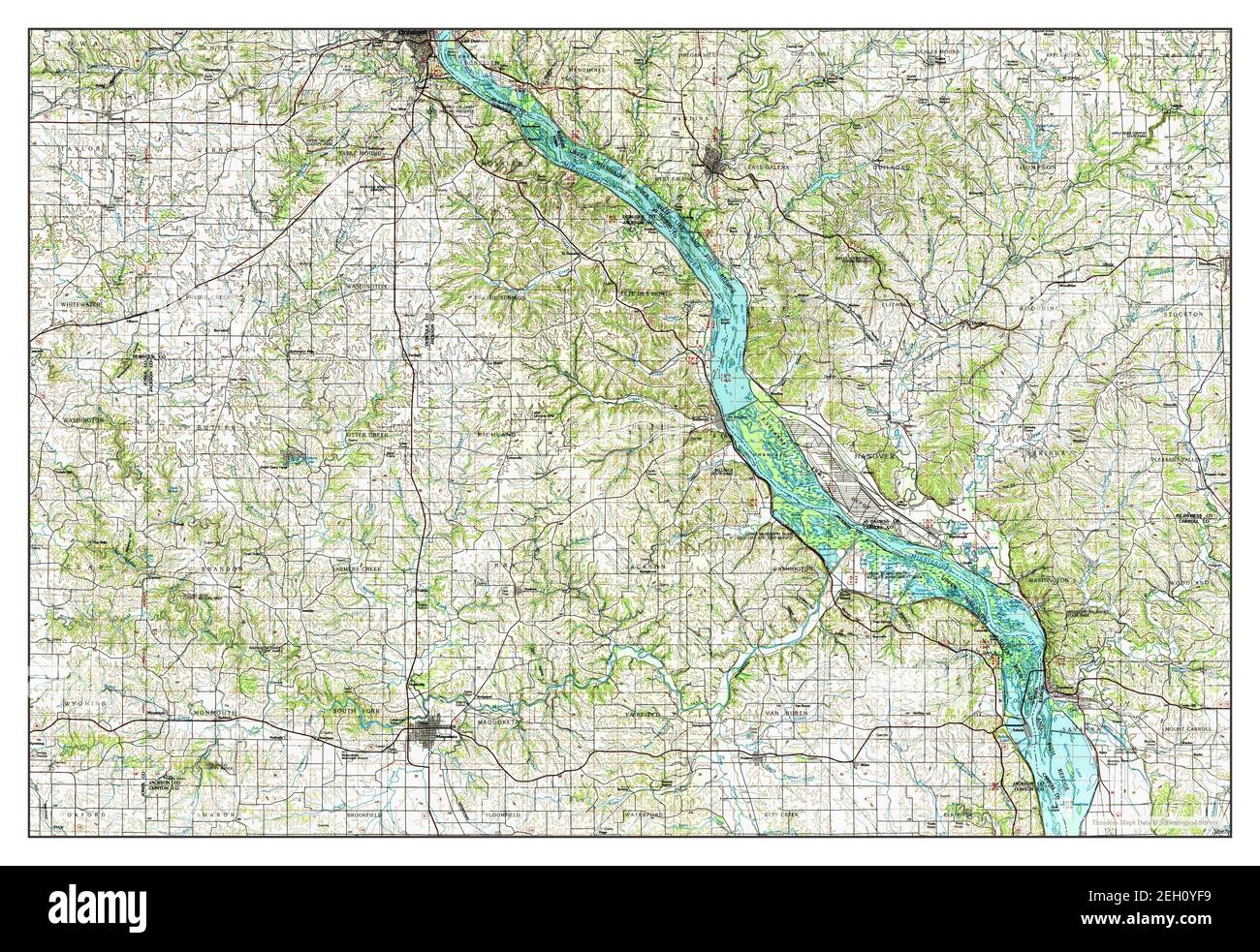 Map Of Dubuque High Resolution Stock Photography and Images - Alamy