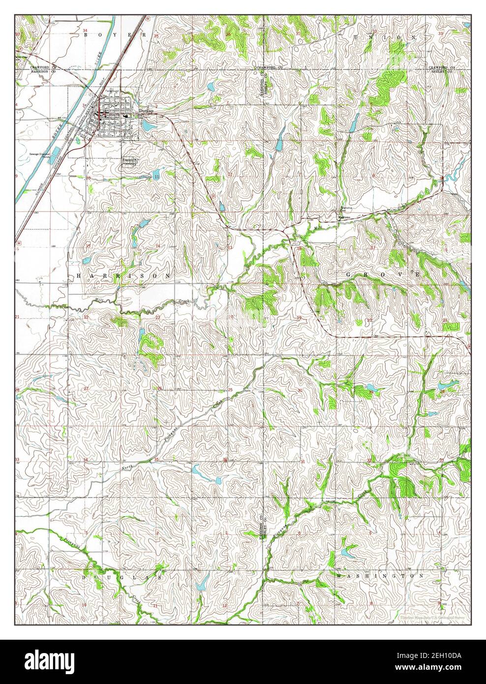 Map of dunlap hi-res stock photography and images - Alamy