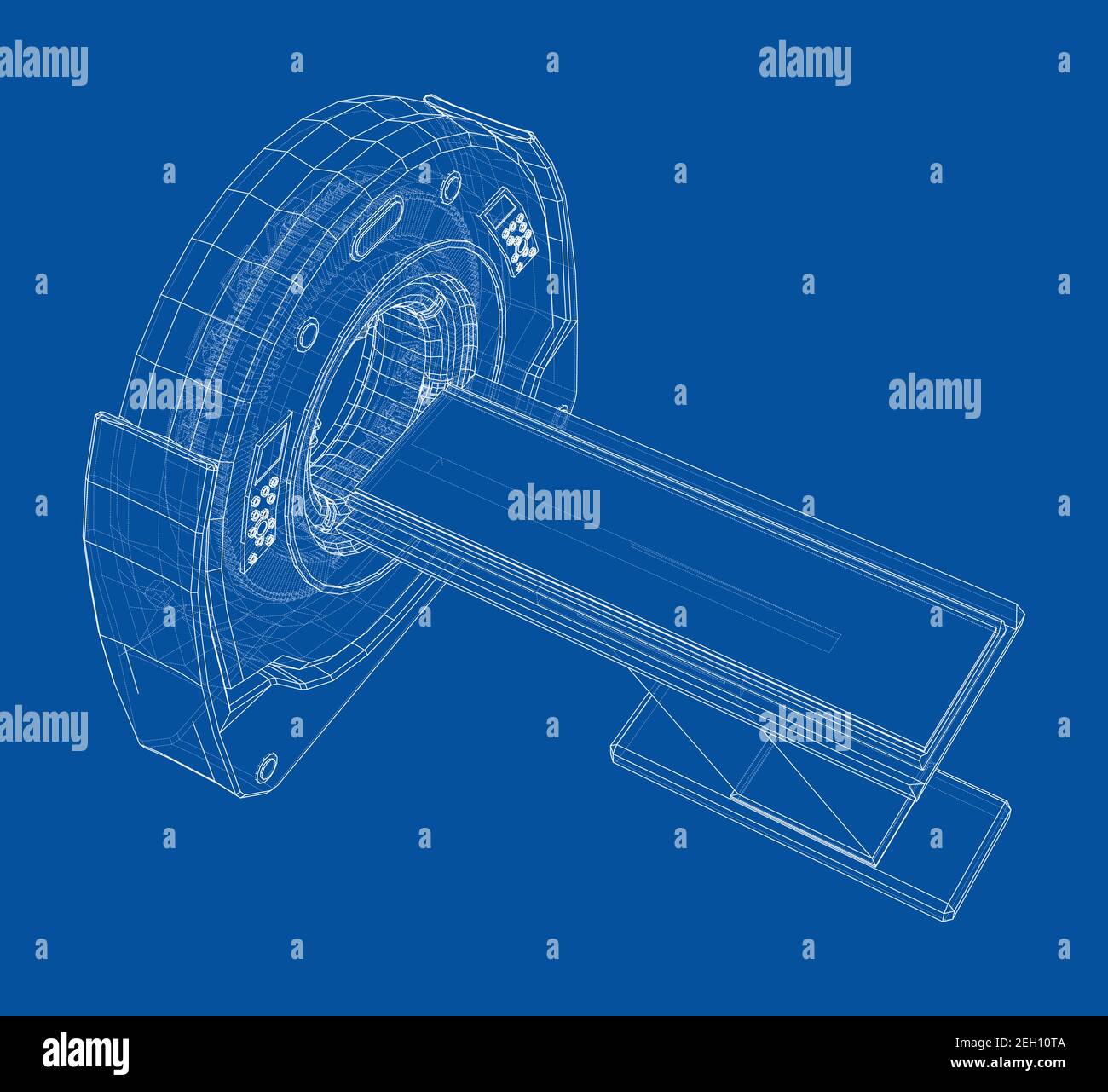 3d illustration of a MRI machine Stock Vector Image & Art - Alamy