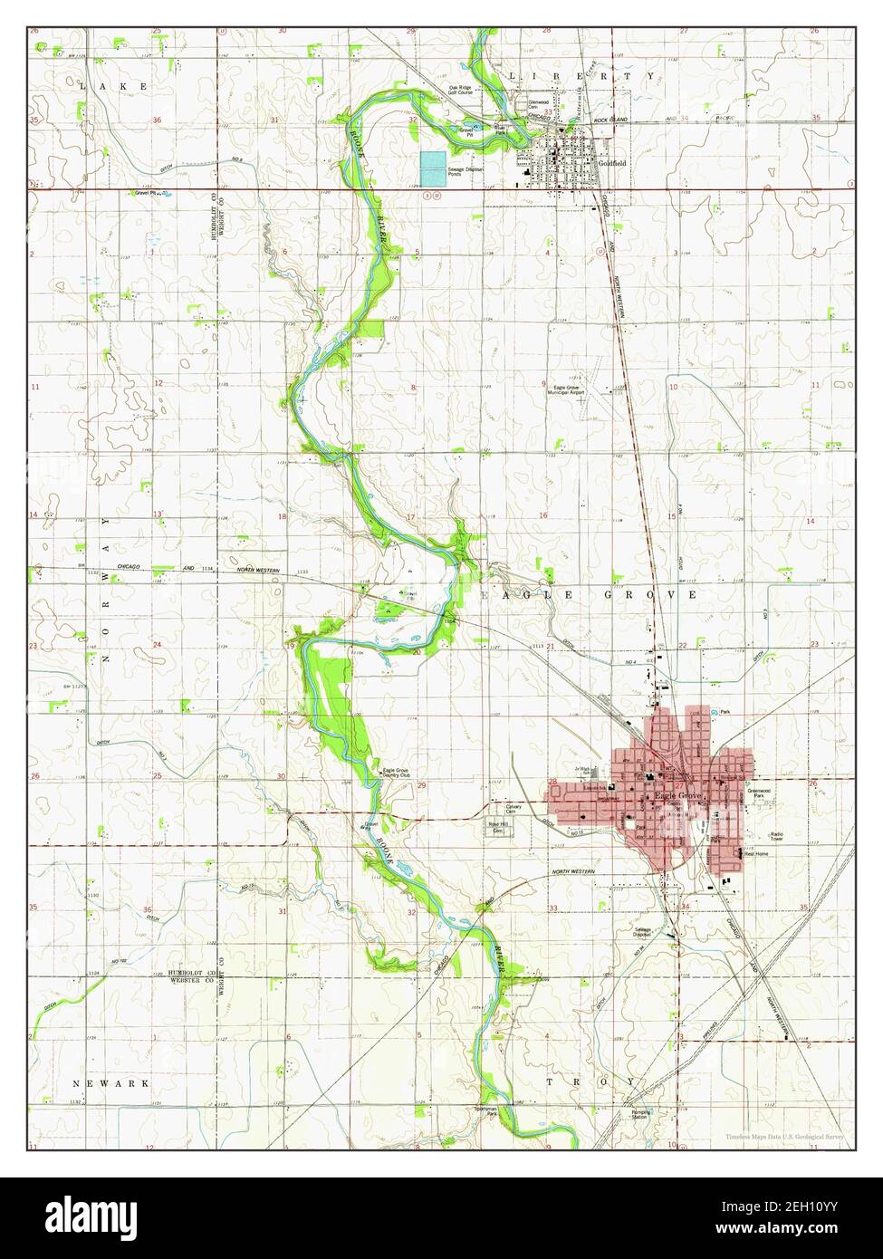 Eagle Grove, Iowa, map 1978, 1:24000, United States of America by ...