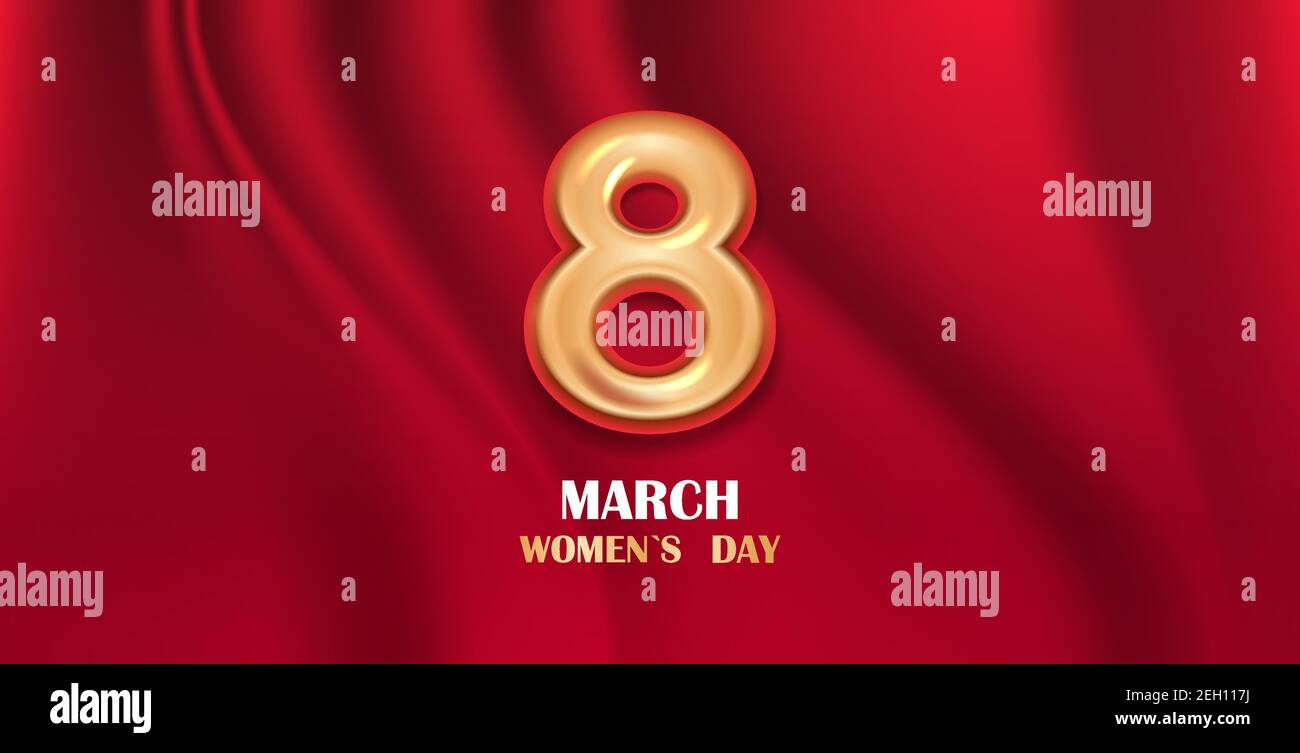 womens day 8 march holiday celebration banner flyer or greeting card ...